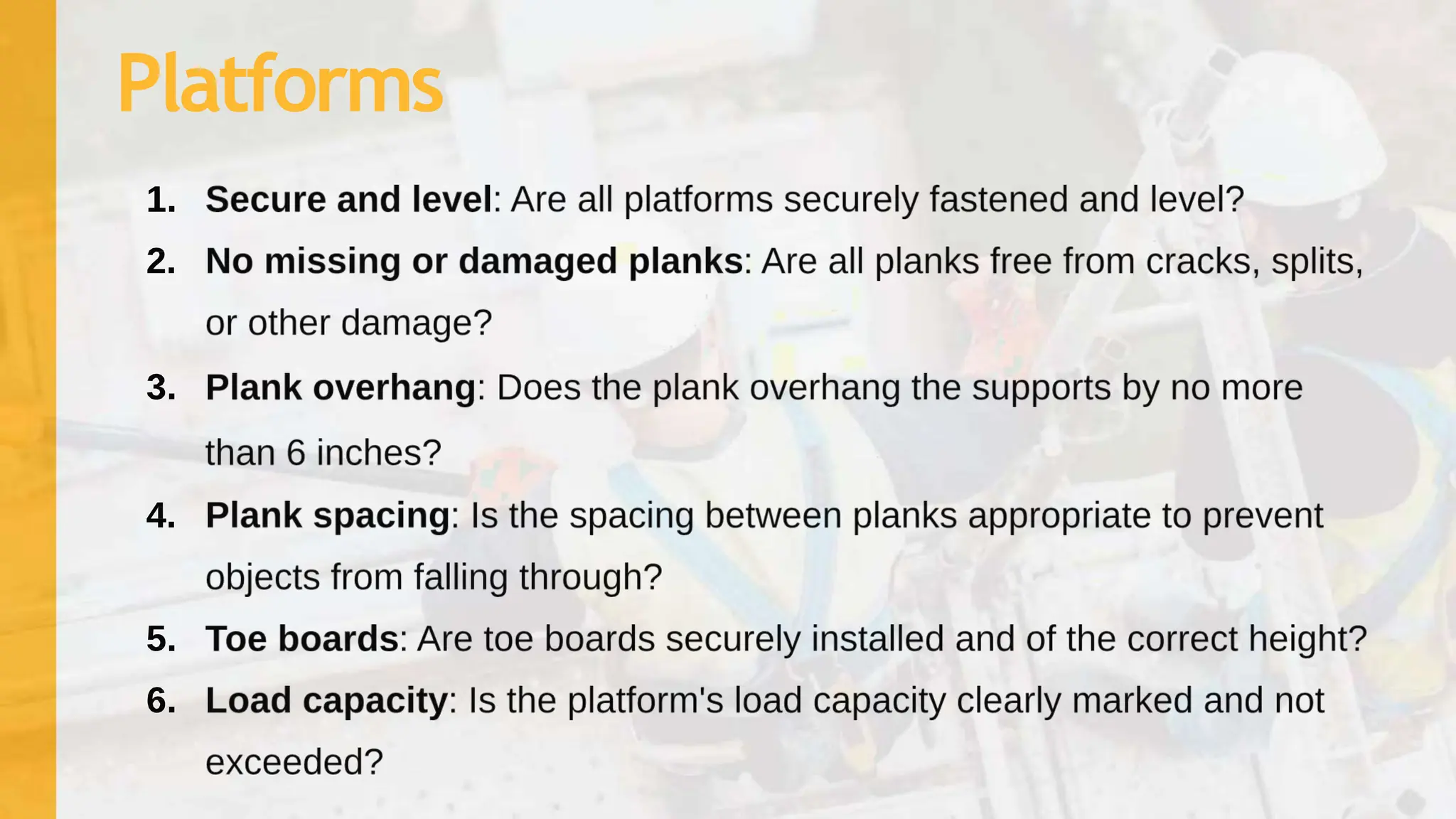 Safeguarding Heights A Comprehensive Scaffold Inspection Checklist for ...