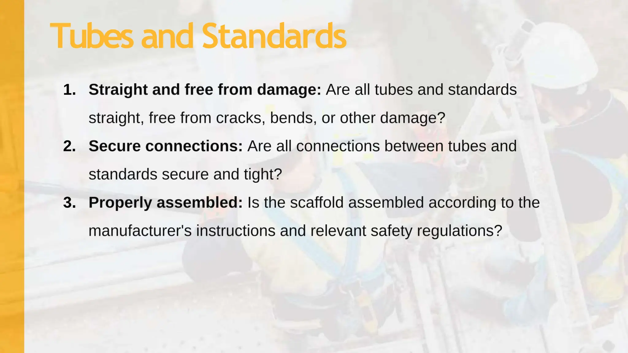 Safeguarding Heights A Comprehensive Scaffold Inspection Checklist for ...
