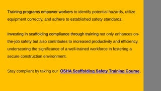Safeguarding Heights A Comprehensive Scaffold Inspection Checklist for ...