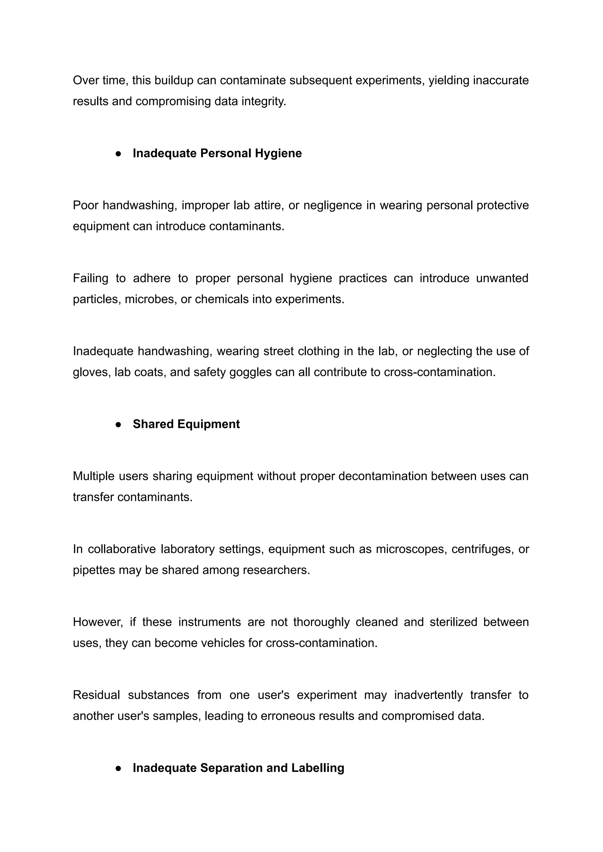 Safeguarding Laboratory Integrity_ Preventing Cross-Contamination in ...