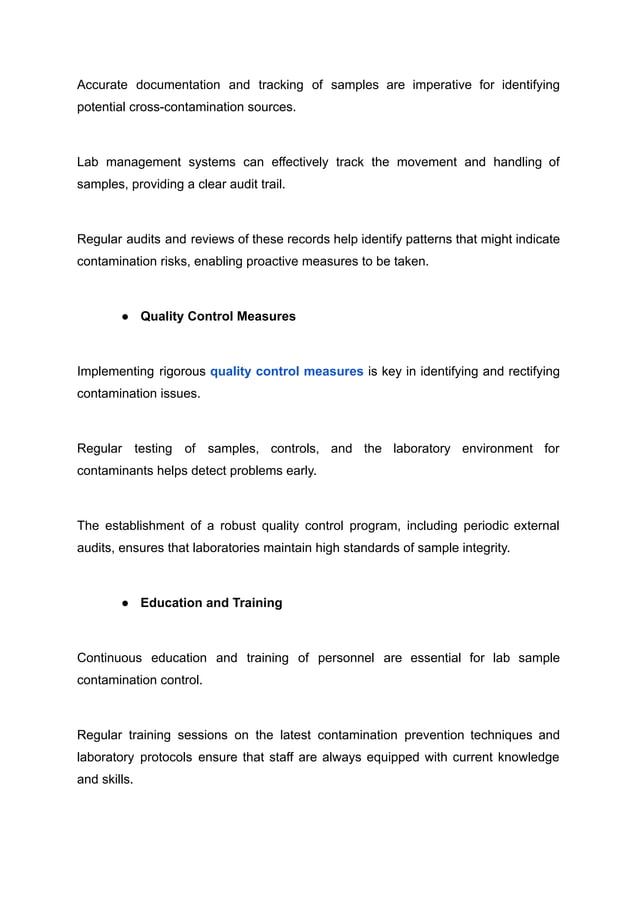 Safeguarding Laboratory Integrity_ Preventing Cross-Contamination in ...