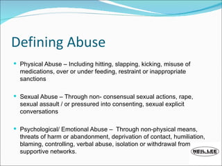 Safeguarding Of Vulnerable Adults (At Risk) | PPT