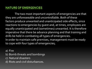 Safeguarding of Assets: Concerns for Safety adn Security in ...