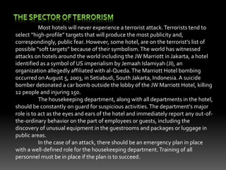 Safeguarding of Assets: Concerns for Safety adn Security in ...