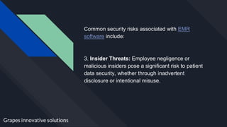 Safeguarding Patient Data: A Deep Dive into EMR Software Security | PPTX