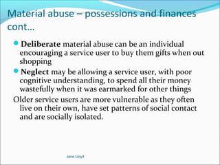 Safeguarding vulnerable adults sw1800 brens version | PPT