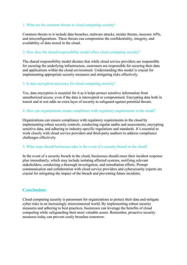 A Comprehensive Guide To Cloud Computing Security Cyberpro Magazine Pdf