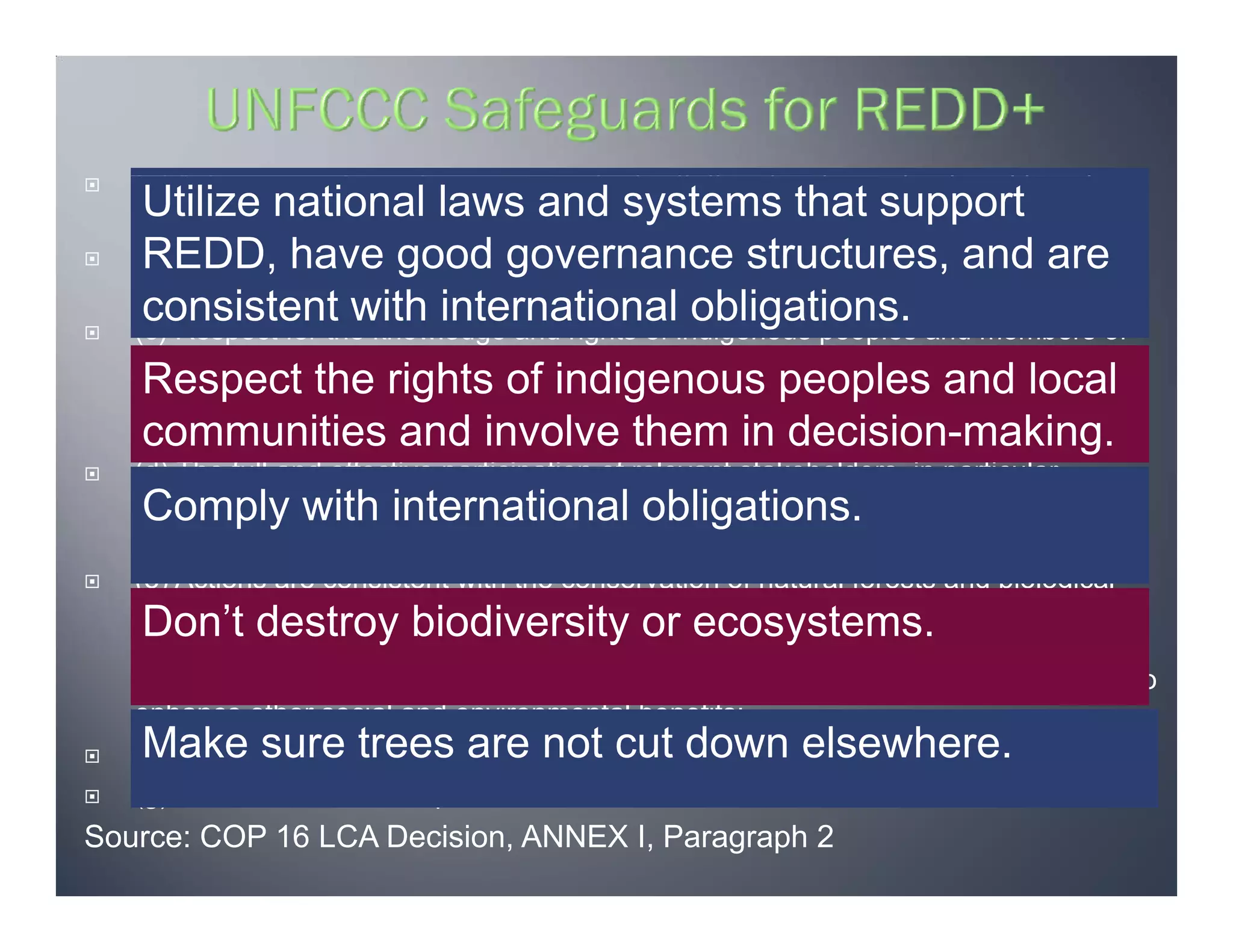Safeguards and REDD+ | PDF
