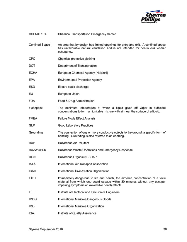 Safe handling and_storage_of_styrene_monomer | PDF
