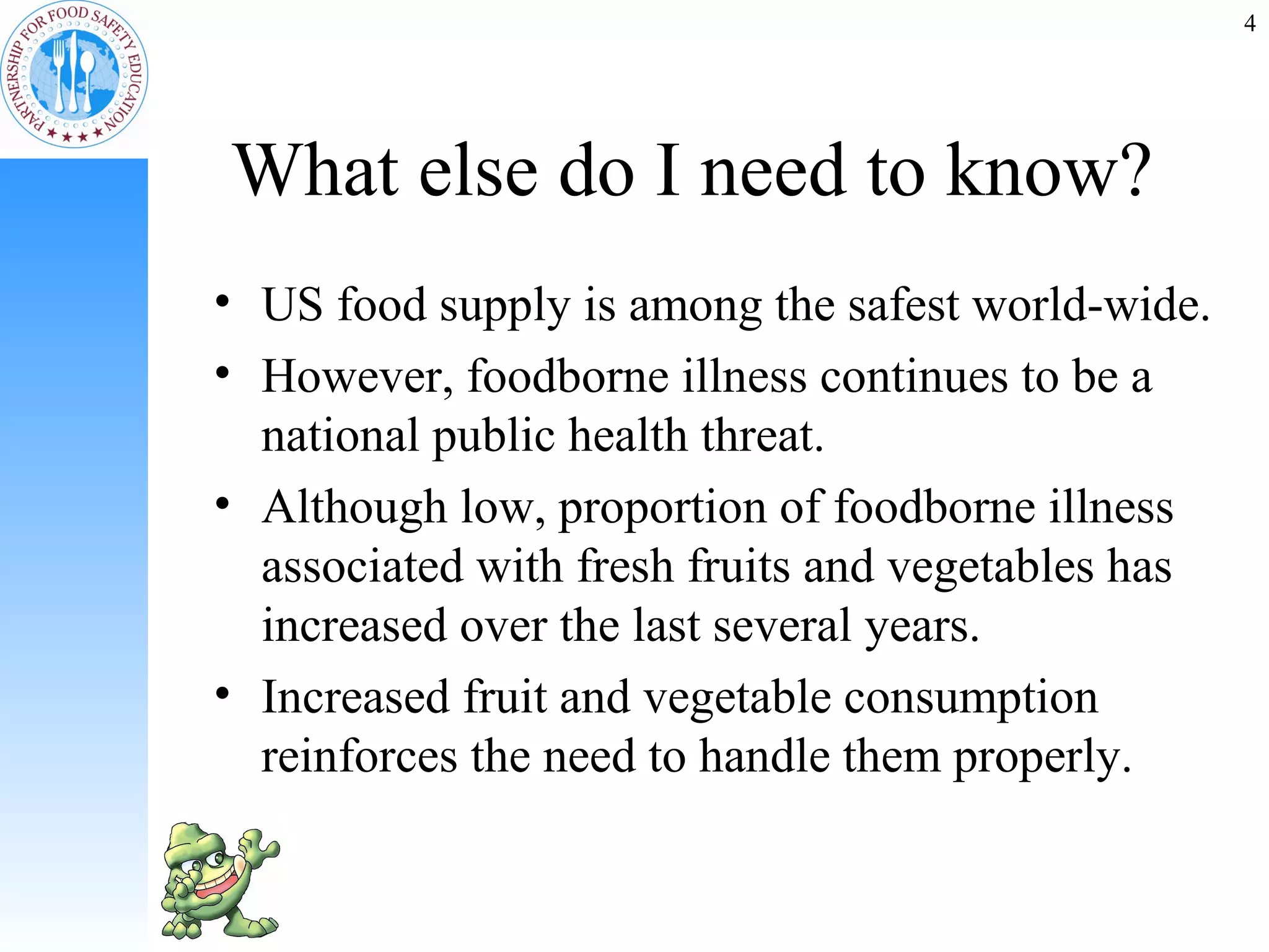Safe handling fruit and veggies | PPT