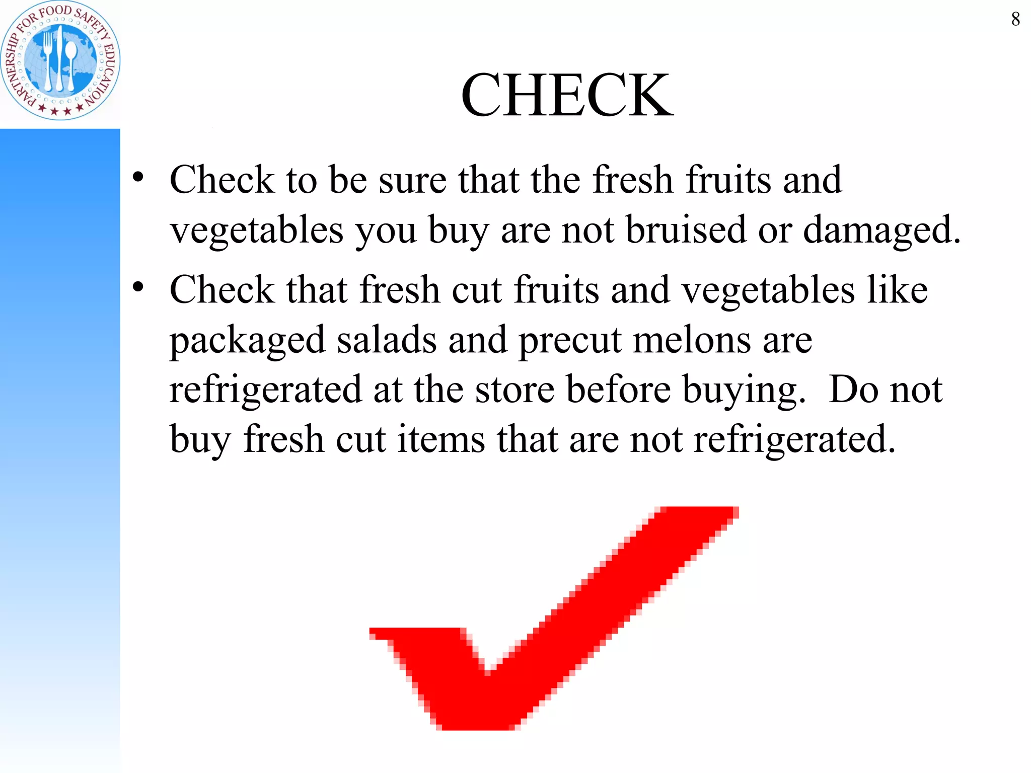 Safe handling fruit and veggies | PPT