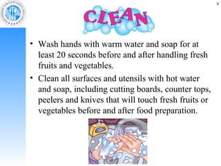Safe handling fruit and veggies | PPT