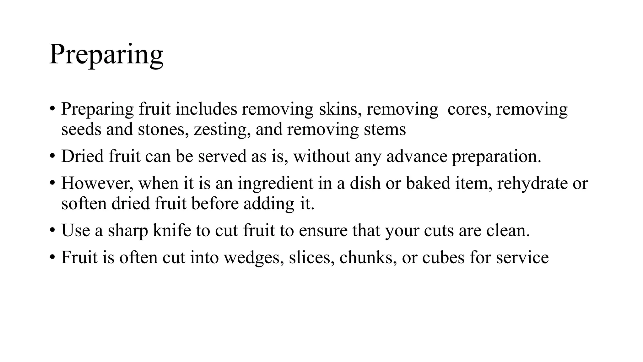 Safe handling of fruits and vegetables | PPTX