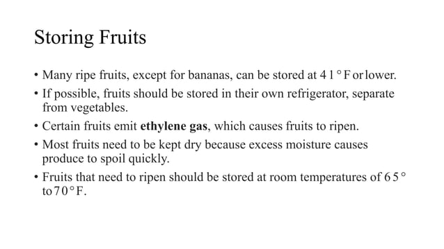 Safe handling of fruits and vegetables | PPTX