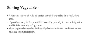 Safe handling of fruits and vegetables | PPTX