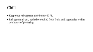 Safe handling of fruits and vegetables | PPTX