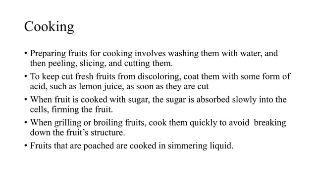 Safe handling of fruits and vegetables | PPTX