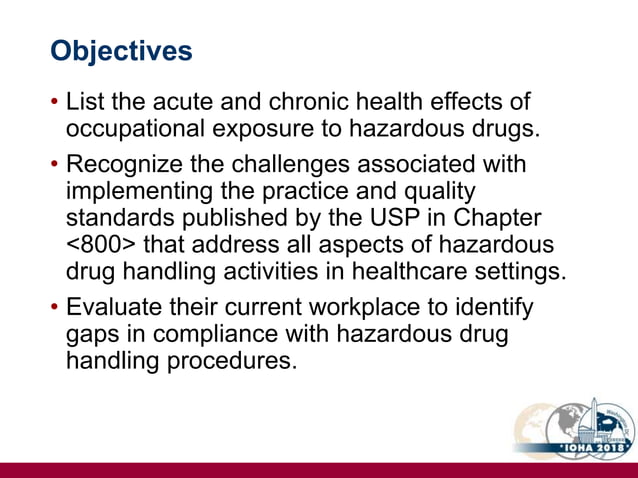 Safe Handling of Hazardous Drugs and USP in the Healthcare Industry ...