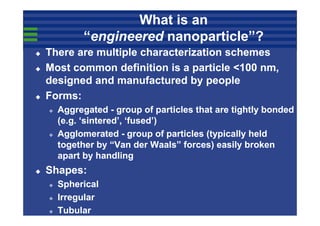 Safe handling of nanomaterials | PDF
