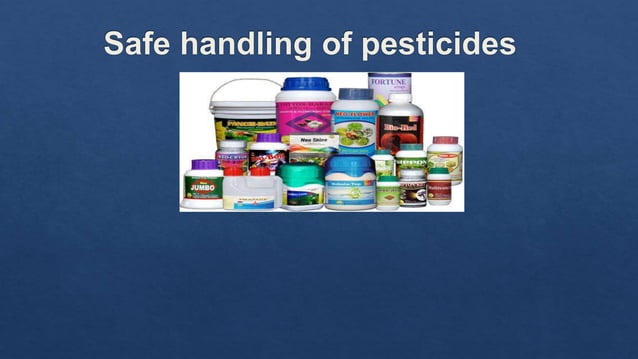 General safety precautions while handling insecticides and guidelines ...