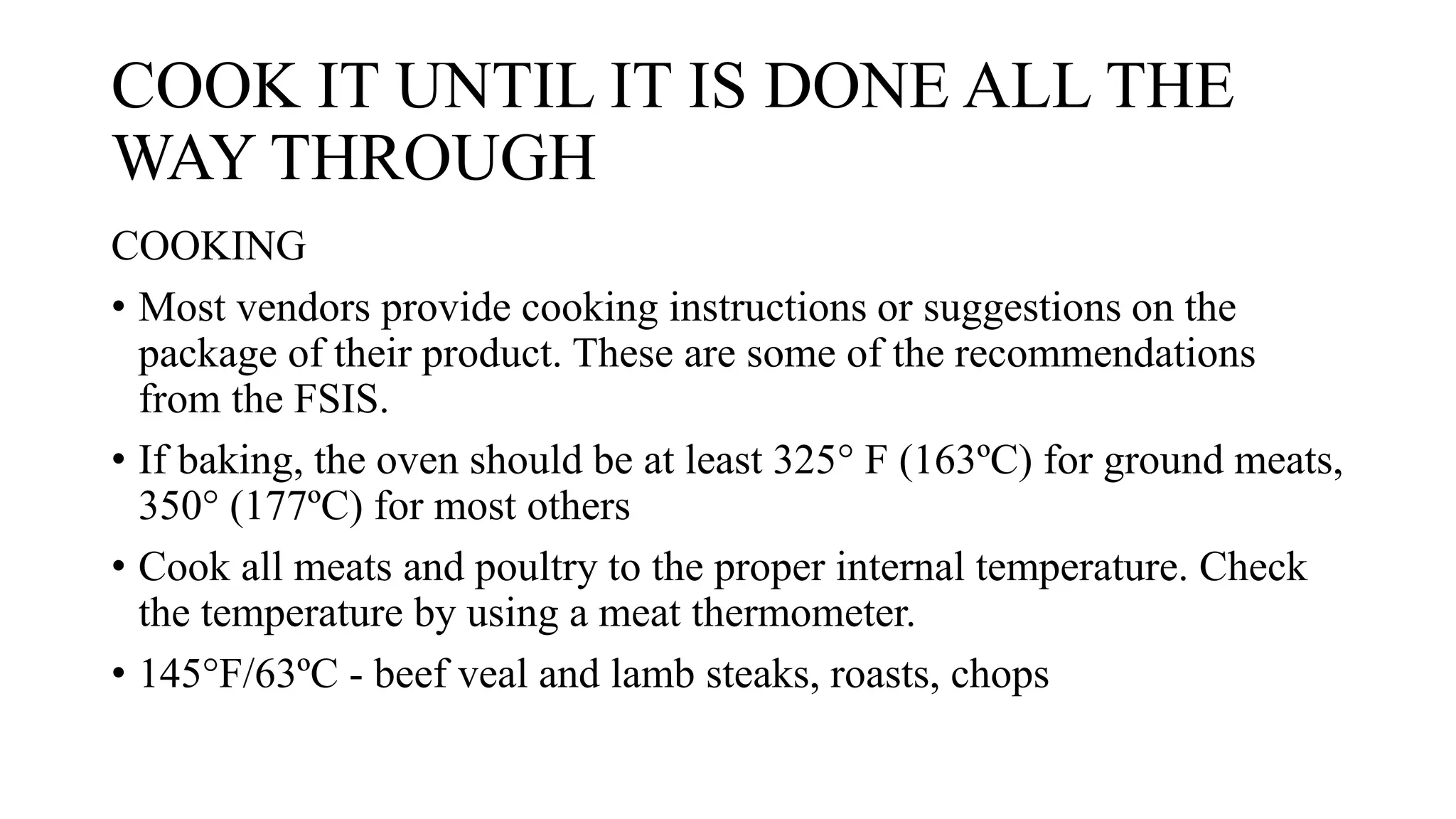 Safe handling of raw meats | PPTX
