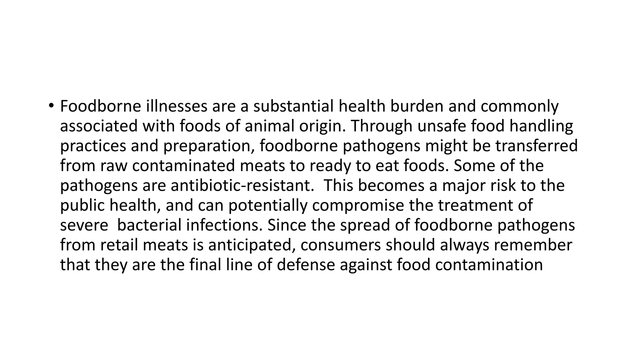 Safe handling of raw meats | PPTX