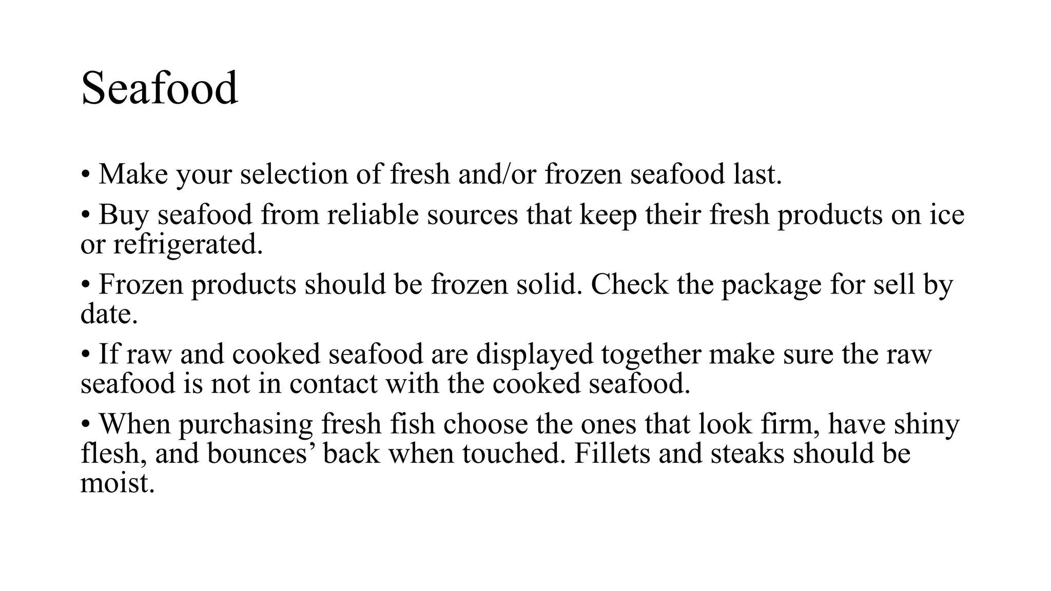 Safe handling of raw meats | PPTX