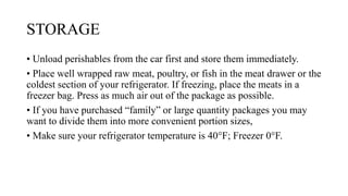 Safe handling of raw meats | PPTX