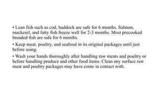 Safe handling of raw meats | PPTX