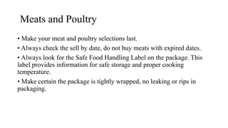 Safe handling of raw meats | PPTX