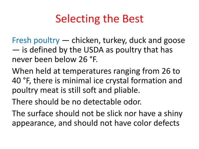 Safe handling poultry | PPTX