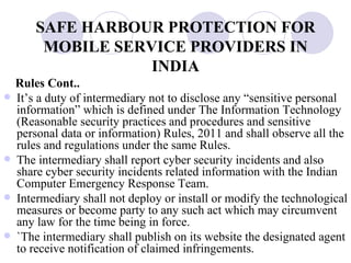 Safe harbour protection_for_mobile_service_pro | PPT