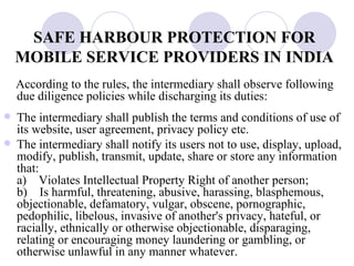 Safe harbour protection_for_mobile_service_pro | PPT