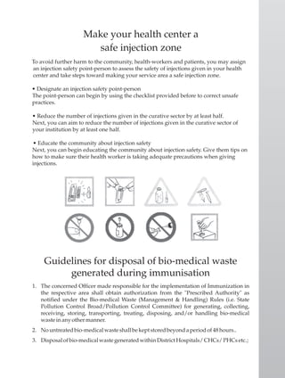 Why is an 'unnecessary' injection unsafe? | PDF | First Aid | Injuries