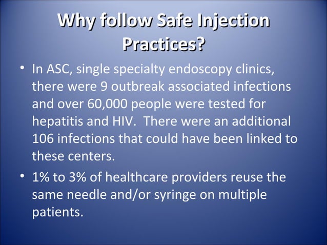 Safe injection practice | PPT