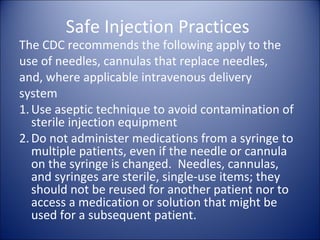 Safe injection practice | PPT