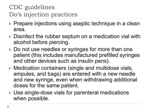 safe injection practice as per NABH.pptx | First Aid | Injuries