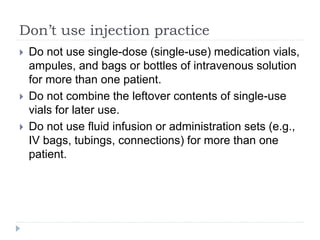 safe injection practice as per NABH.pptx