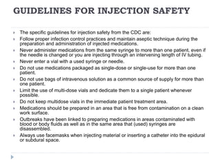 Cdc Injection Safety Checklist