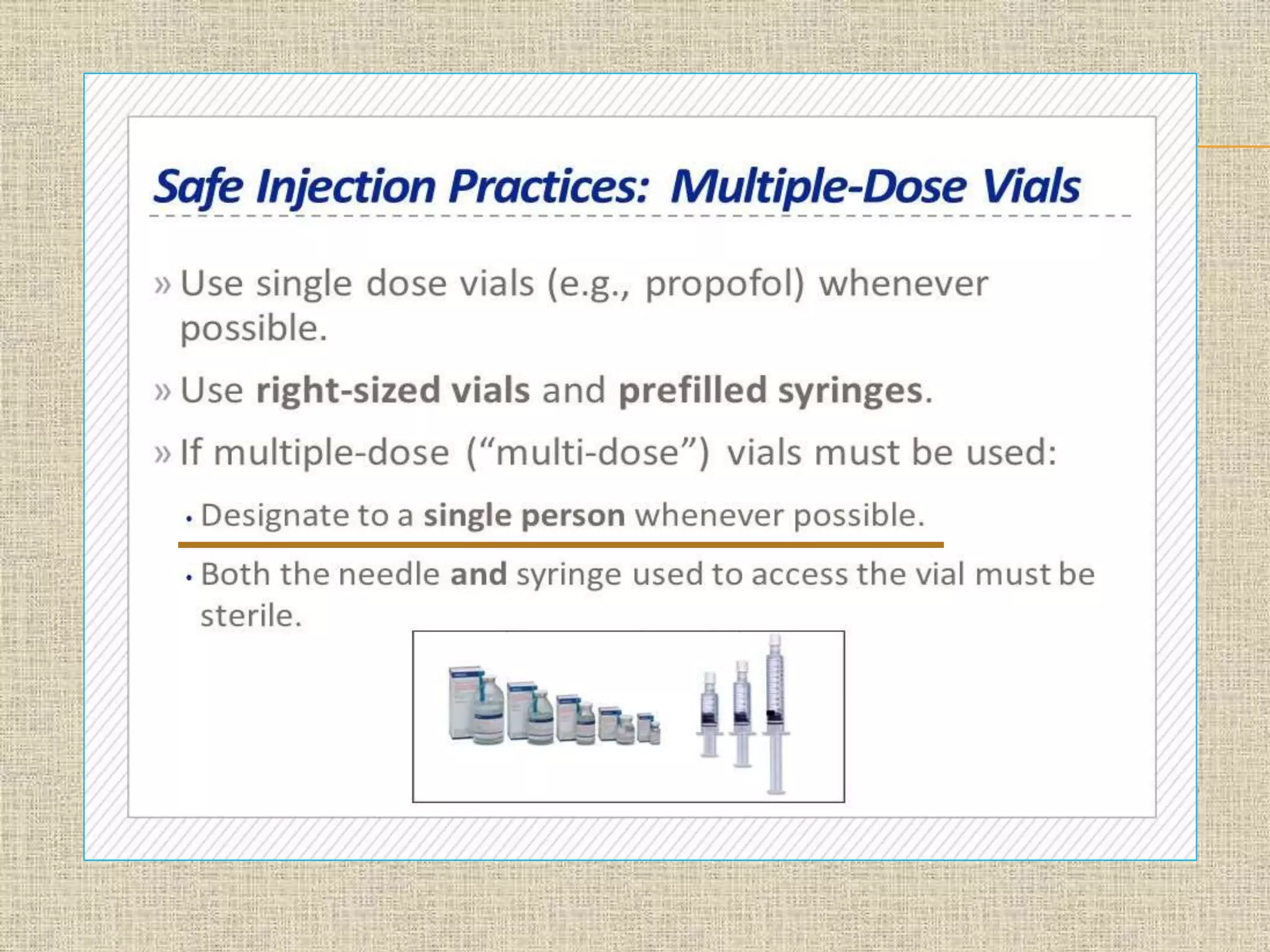 Safe injection practice, INJECTION SAFETY | PPTX