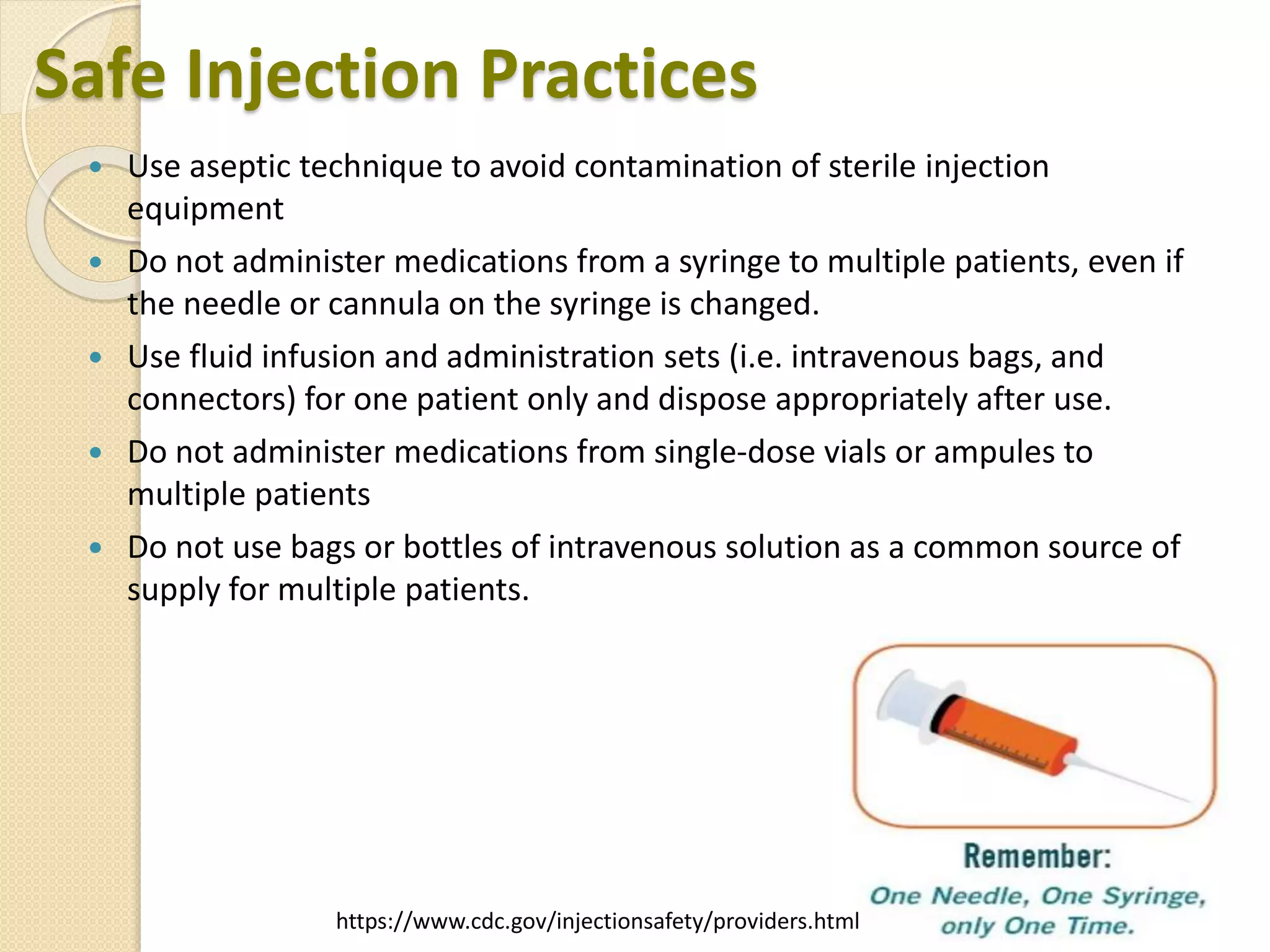 Safe Injection Practices Pptx