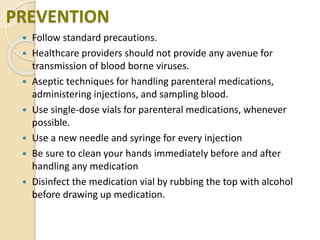 Safe injection practices | PPTX