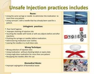 Safe injection practices | PPTX