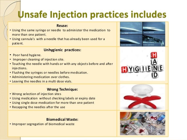 Safe injection practices