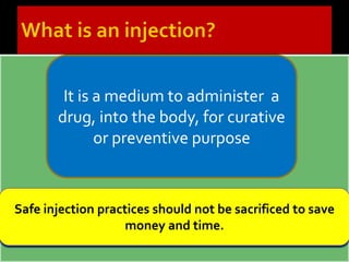 Safe injection practices | PDF