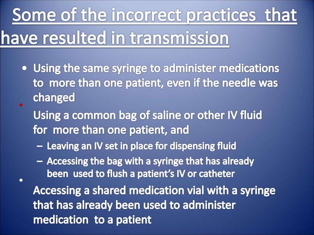 Safeinjectionpractices ppt | PPT