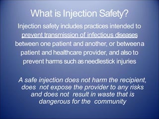 Safeinjectionpractices ppt | PPT