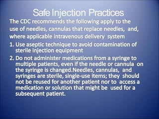 Safeinjectionpractices ppt | PPT