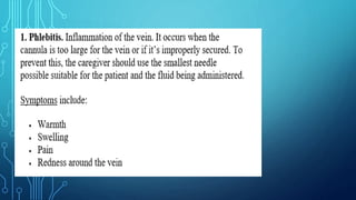 Safe intravenous therapy and hazards of iv therapy | PPT