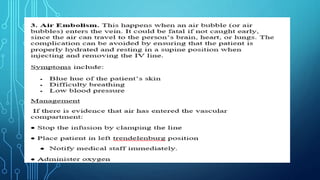 Safe intravenous therapy and hazards of iv therapy | PPT